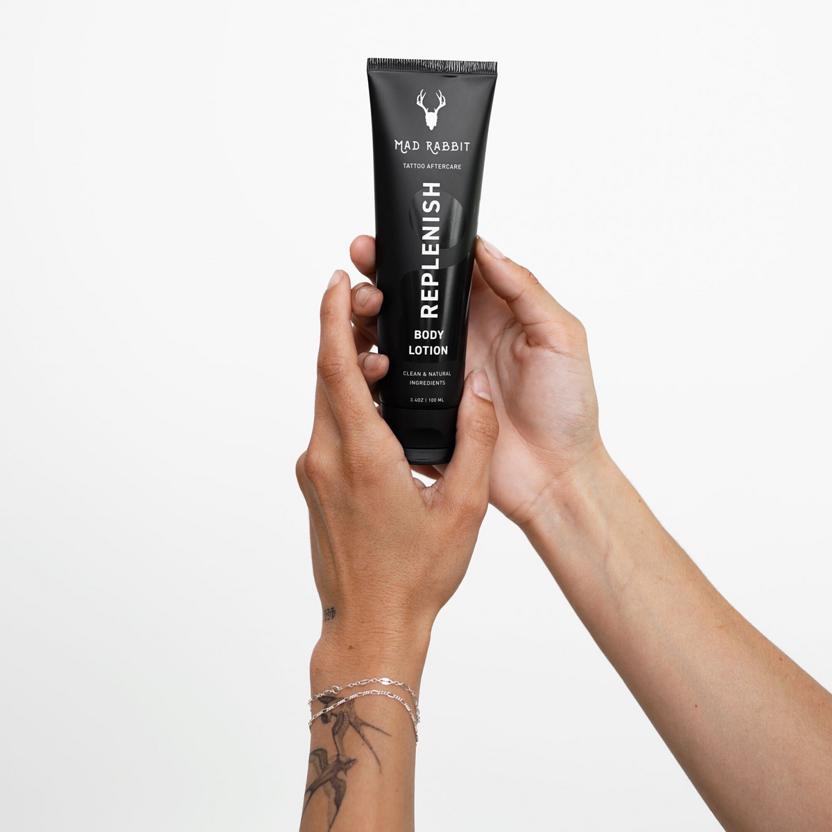 Daily Tattoo Lotion Tube | Moisturize Your Ink | Mad Rabbit Tattoo